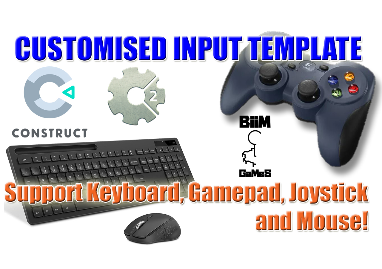 Customised Input Template - Gamepad, Keyboard and Mouse Support